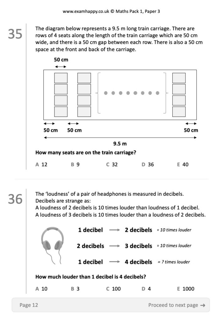 Maths Pack 1 | Exam Happy