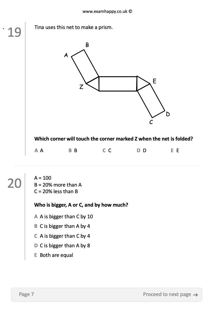 Maths Pack 5 | Exam Happy