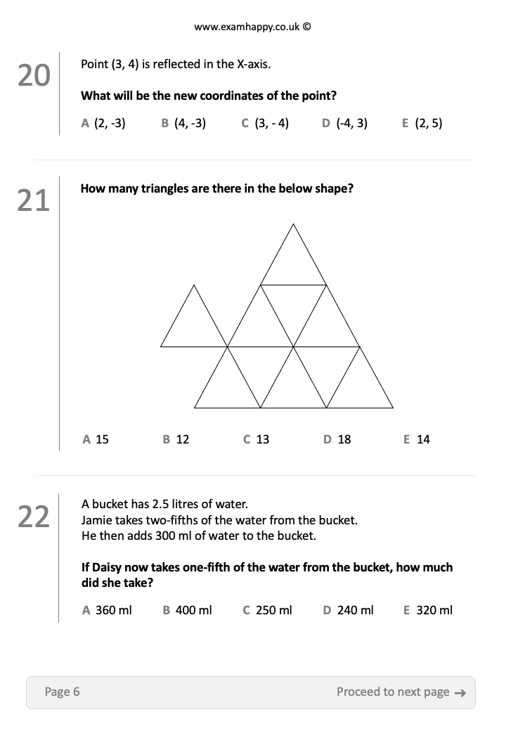Maths Pack 6 | Exam Happy