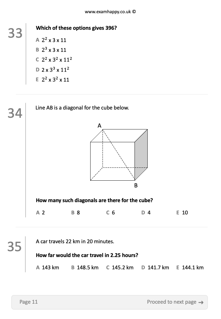 Maths Pack 6 | Exam Happy
