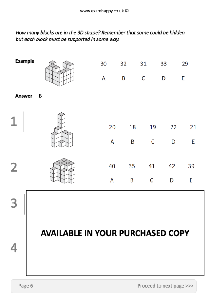Spatial Reasoning Pack 1 | Exam Happy